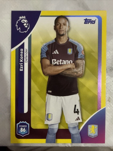 TOPPS PREMIER LEAGUE 2026 Ezri Konsa Parallel #22 £1.17 - PicClick UK
