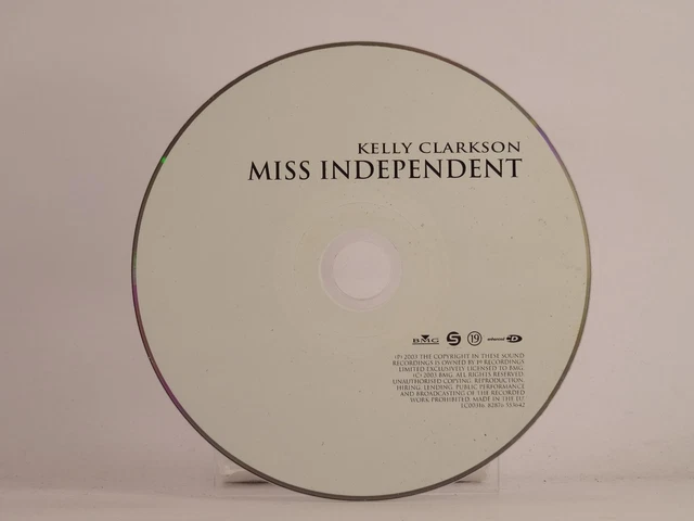 KELLY CLARKSON MISS INDEPENDENT (X9) 3 pistes CD pochette plastique ...