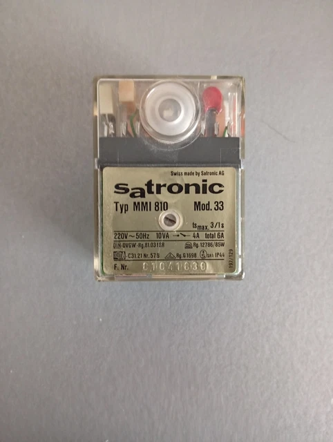 SATRONIC MMI 810. Mod.33 Gasfeuerungsautomat EUR 119,00 - PicClick DE