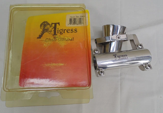 NEW TIGRESS STAINLESS Steel Tubular Chair Gimbal Fishing Rod $49.99 ...