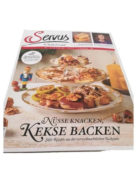 SERVUS MAGAZINE NÜSSE knacken Kekse backen Noël 2023 EUR 7,95 - PicClick FR