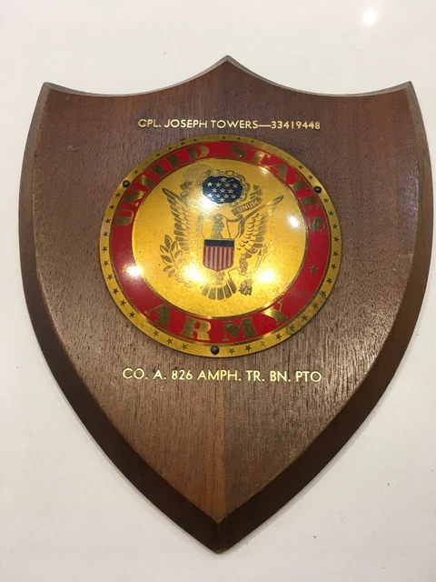 NAMED WWII U.S. Army 826th Amphibious Tractor Battalion Tank Destroyer ...