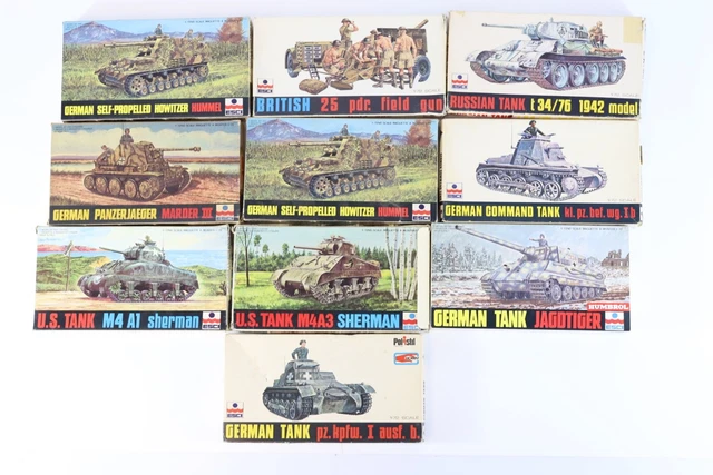ESCI 1:72 SCALE Selection of Military Vehicle Kits x10 £0.99 - PicClick UK