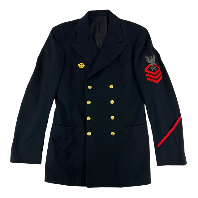 US NAVY WW2 Dress Jacket Chief Petty Officers Blues Service Uniform ...