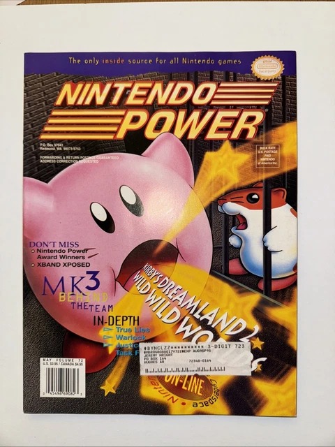 NINTENDO POWER MAGAZINE Volume #72 (May, 1995) Poster Included £18.78 ...