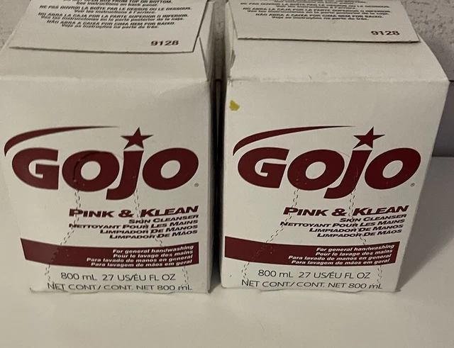 VINTAGE GO-JO PINK Cleanser INDUSTRIES Hand Cleaner Lot Of 2 New ...