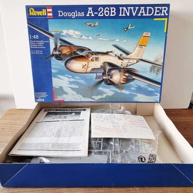 REVELL DOUGLAS A-26B Invader Aircraft Model Kit 04504 Military Plane ...