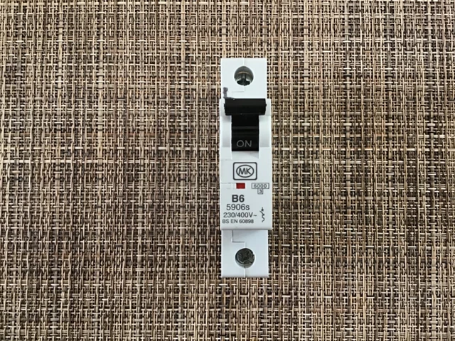 MK 6 AMP TYPE B MCB SENTRY CIRCUIT BREAKER 5906s 6KA BS EN 60898 EUR 2 ...