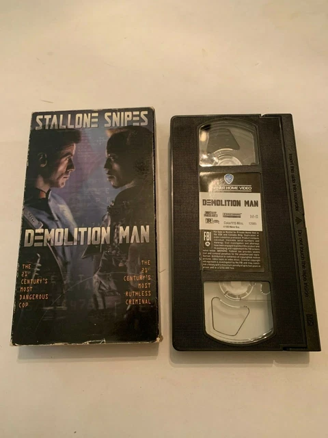 Demolition Man Starring Sylvester Stallone Wesley Snipes Vhs Video Tape