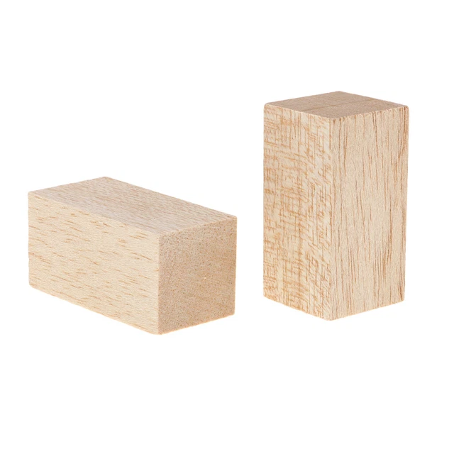 5 PIECES 80/60MM Balsa Wood Stick Unfinished Woodcraft Rectangle Wooden ...