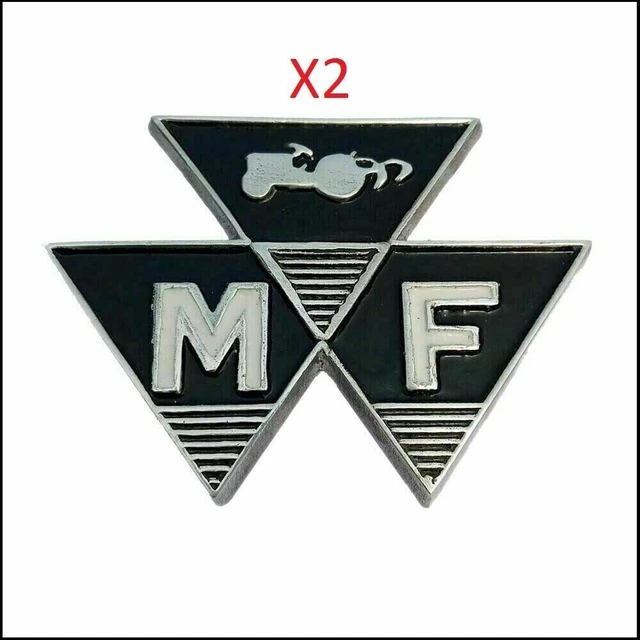 MASSEY FERGUSON 35 Tractor Front Motif Badge Alloy Black White Mf # Au ...