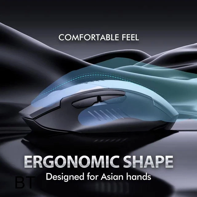 WIRELESS MOUSE RECHARGEABLE Ergonomic Silent Click USB Cordless 2.4G ...