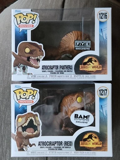 FUNKO POP! JW Dominion Atrociraptor Red #1217 BAM & Panthera FYE Exclus ...