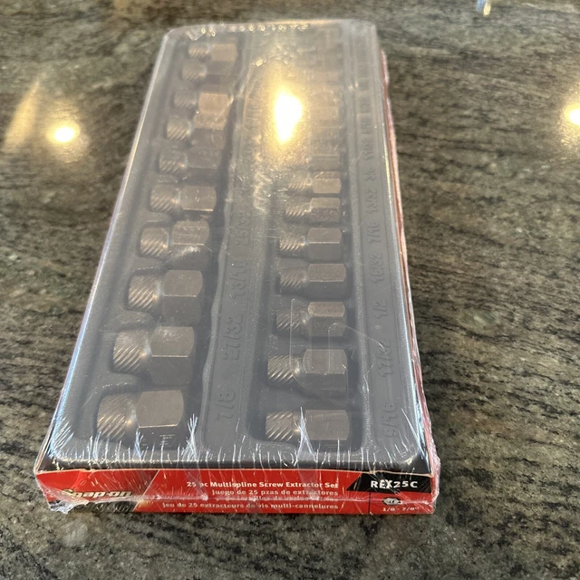 *NEW* SNAP ON 25-pc Multispline Screw Extractor Set REX25C £154.99 ...