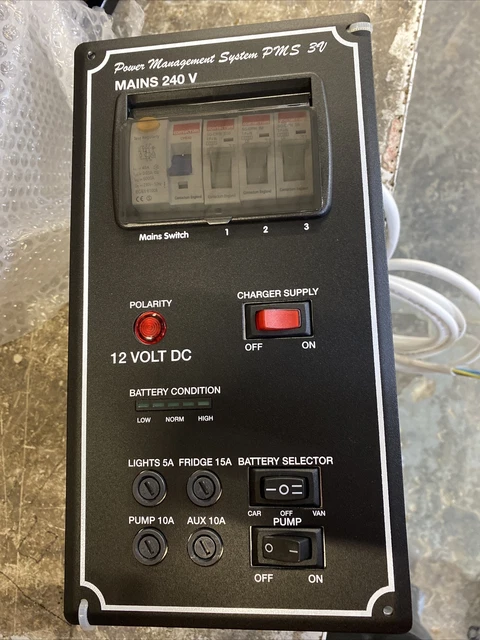 PMS3 CAMPERVAN POWER Management 240v Mains Electric Hook-up 240v ...