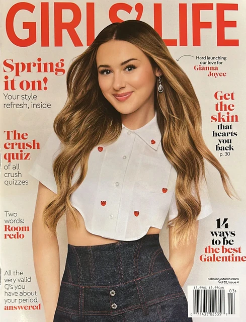 GIRLS LIFE MAGAZINE February-March 2026 $32.75 - PicClick AU