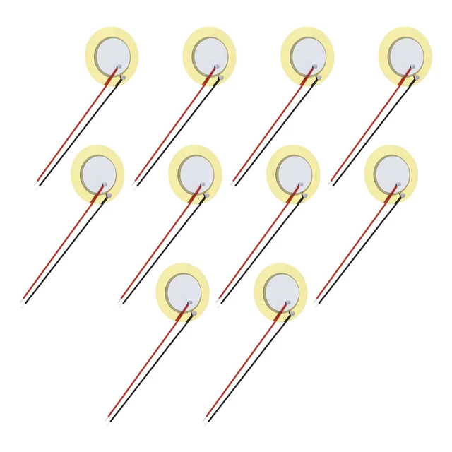 10X 20MM PIEZOELECTRIC Ceramic Copper Buzzer Contact for Touch Sensors ...