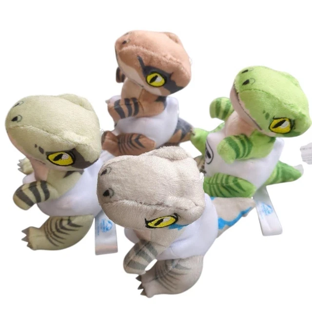 JURASSIC WORLD: REBIRTH Plush Doll Mascot Raptor Egg Ver. set of 4 SEGA ...