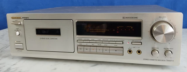 ONKYO INTEGRA TA-6711 Si 3-Kopf Platine Cassette Dépassé 12 Mois ...