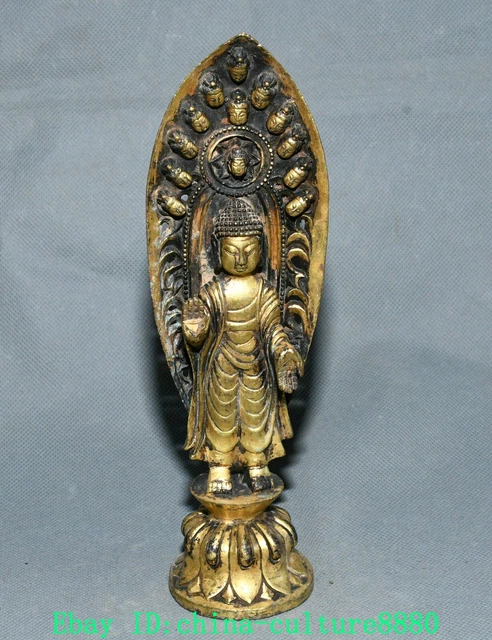 SCULPTURE DE BOUDDHA Shakyamuni en bronze antique EUR 792,00 - PicClick FR