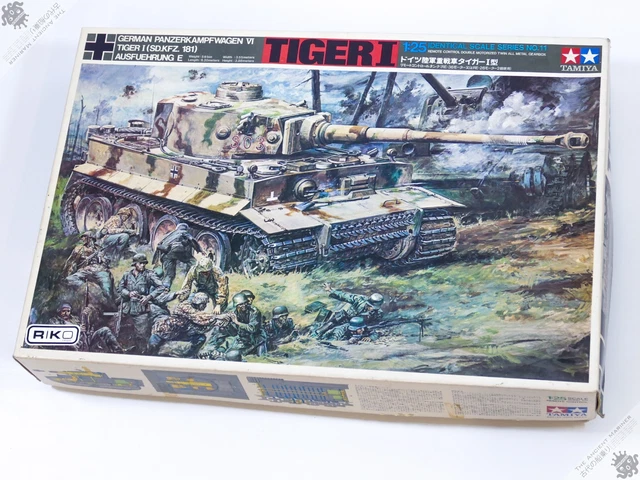 TAMIYA TIGER I German Panzerkampfwagen Vi Tank 1:25 Scale Model Kit ...
