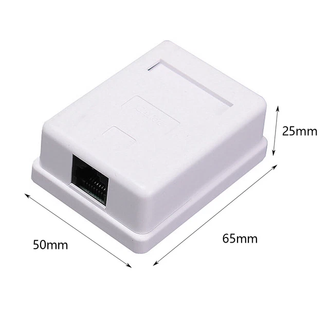 RJ45 BOX INFORMATION Module Network Connector Ethernet Single Port ...