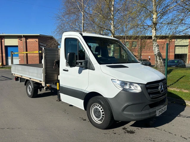 MERCEDES SPRINTER 316 Euro 6 Hiab Crane Truck No Vat 2019 Ideal Tipper ...