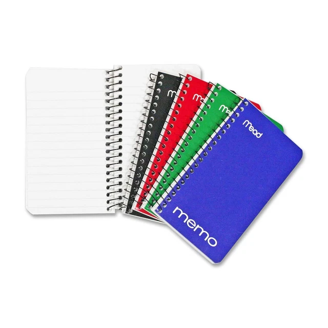 MEAD SMALL SPIRAL Notebooks,Lined College Ruled Paper,Pocket Notebook ...