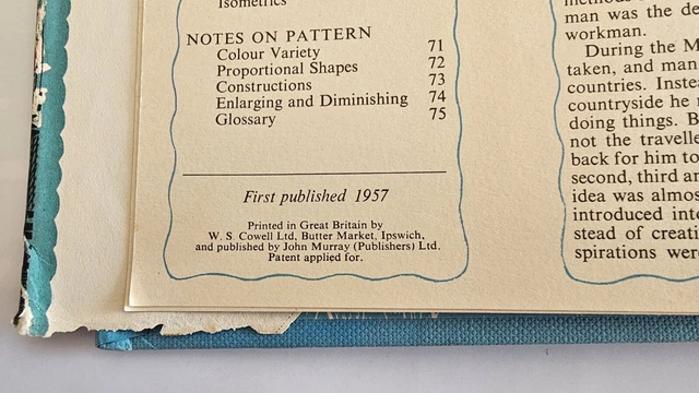 1957 FIRST EDITION Very Rare Book - Collectible - A World Of Pattern ...