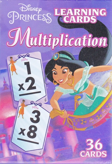 CARTES APPRENTISSAGE DISNEY PRINCESSES multiplication jeu flash deck ...