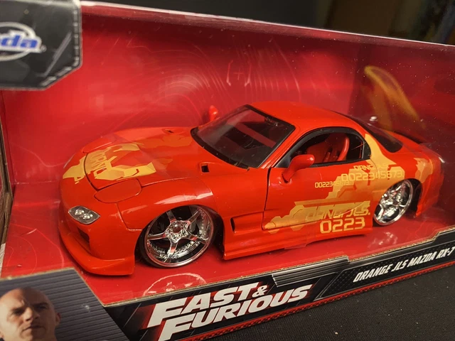ORANGE JULIUS'S JL5 Mazda RX-7 Diecast Jada 1:24 Fast & Furious EUR 25 ...
