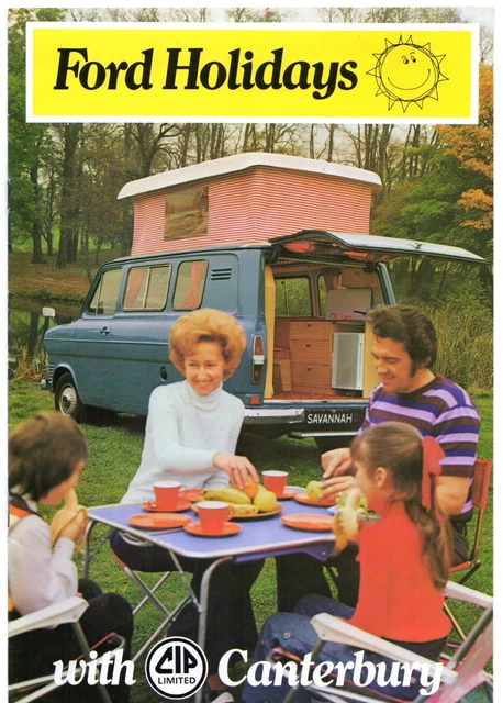 FORD ESCORT & Transit Canterbury Motor Caravans 1974-1975 UK Market ...