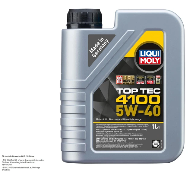 BOSCH INSPECTION SET 6L Huile Liqui Moly Top Tec 4100 5W-40 pour Honda Cr-V IV EUR 119,52 ...