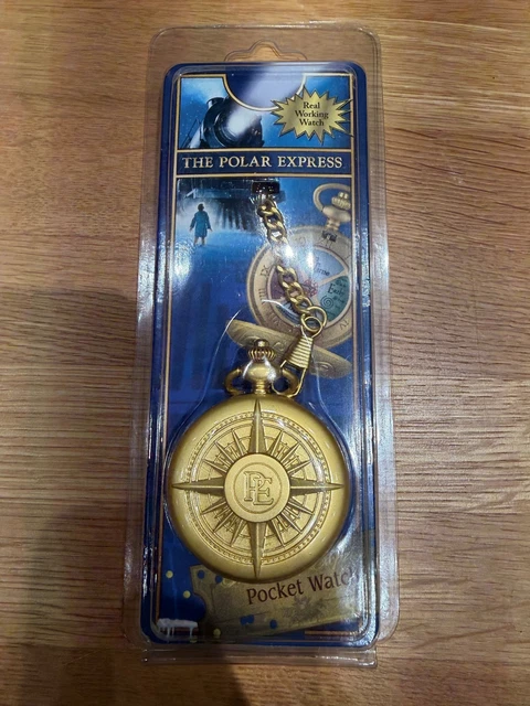 THE POLAR EXPRESS Conductor Pocket Watch Warner Bros. Real Working ...