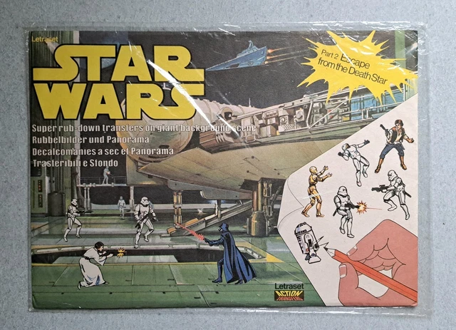 STAR WARS LETRASET Action Transfers Part 2 - Escape from the Death Star ...