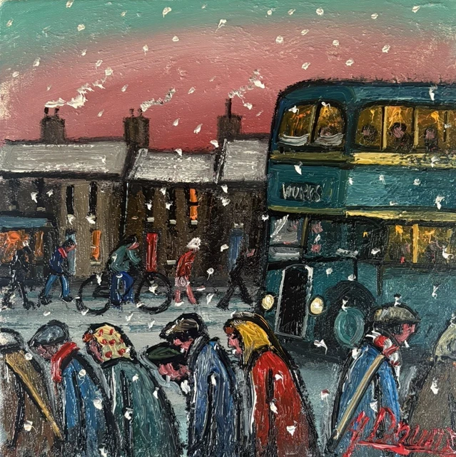 JAMES DOWNIE 30x30 Cm Original Oil Painting Winter work $152.84 ...