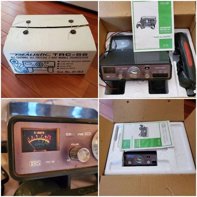 VINTAGE REALISTIC CB-FONE 23 TRC-56 23CH CB Radio Transceiver Working ...