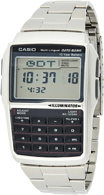 UNUSED CASIO WATCH DATABANK SILVER DBC32D-1A Japan Import F/S £83.78 ...