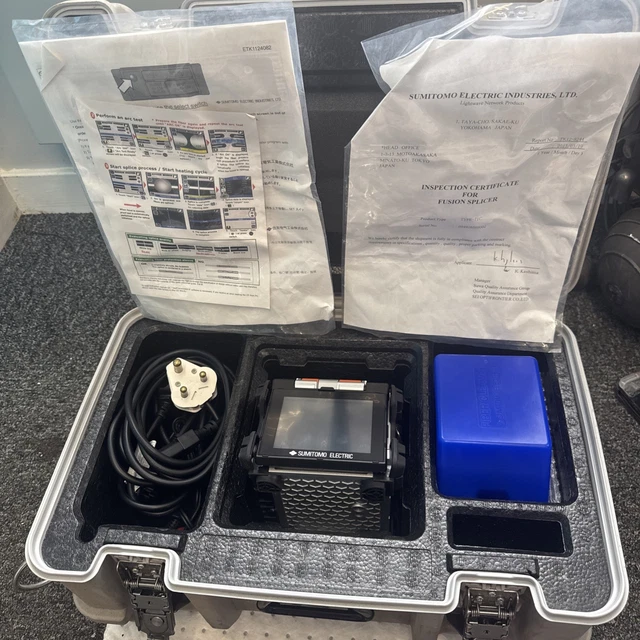 SUMITOMO TYPE-71C-KIT-PLUS CORE Alignment Fusion Splicer Bundle £1,026. ...