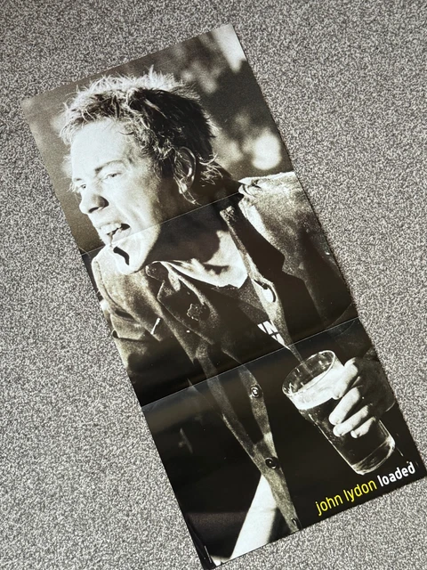 COLLECTABLE 1998 LADS Mag Magazine Fold Out Poster John Lydon Michelle ...