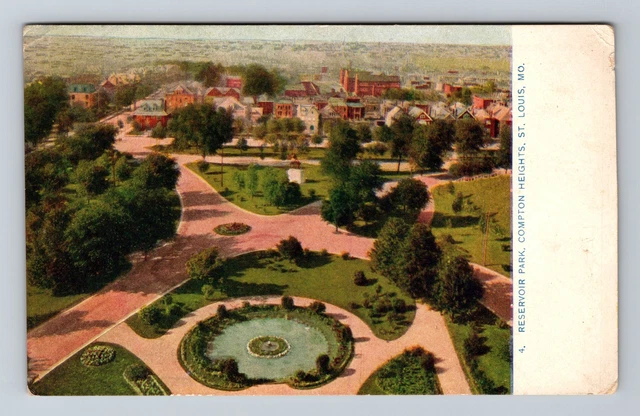 ST LOUIS MO-MISSOURI, Reservoir Park, Compton Heights, Vintage Postcard ...