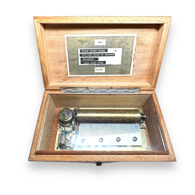 VINTAGE SWISS THORENS Pre Reuge Music Box Plays 4 Songs (Watch The ...
