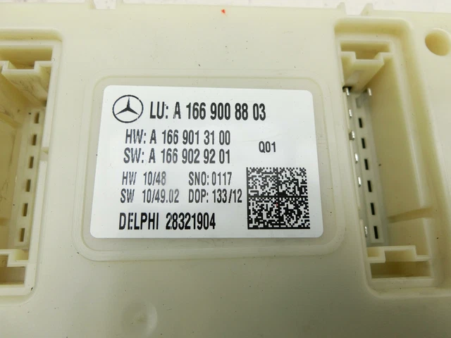 CONTROL UNIT SAM module Front for Mercedes W166 ML 350 11-15 ...