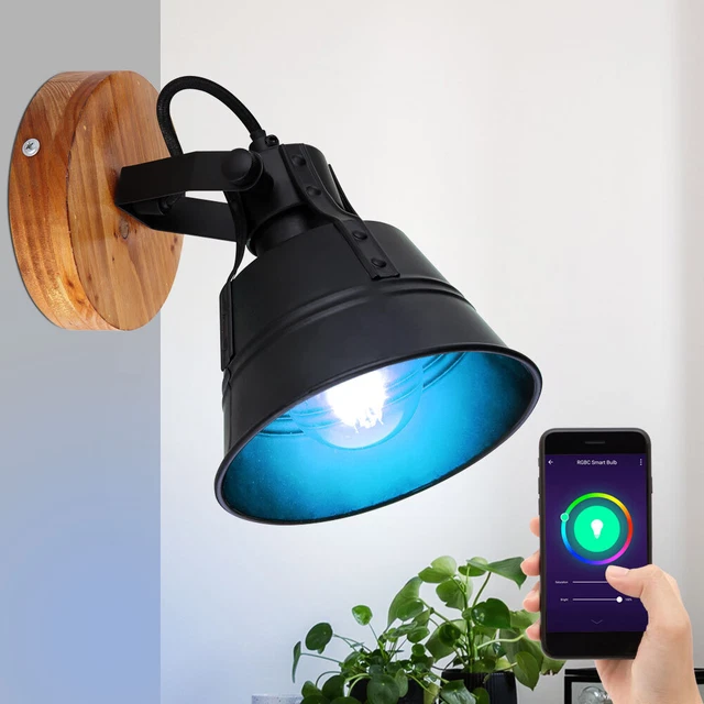 SMART RGB LED Mur Lampe Mobile Alexa Spot Lampe Intensité Variable ...