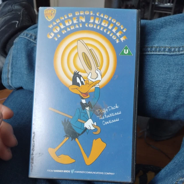 WARNER BROS CARTOON Collection Golden Jubilee 24 Carat Collection VHS £ ...