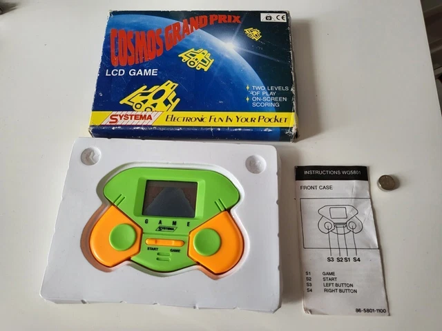 SYSTEMA COSMOS GRAND Prix 80's/90's LCD Electronic Handheld Game - Mint ...