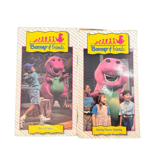 BARNEY AND FRIENDS 2 VHS Lot Be A Friend & Caring Means Sharing £19.35 ...
