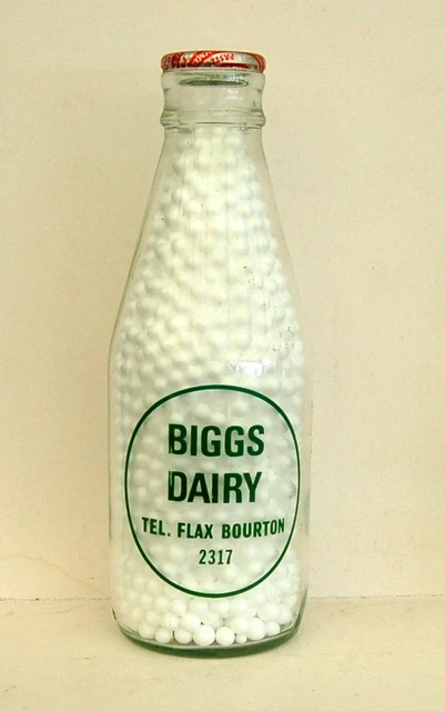 MILK BOTTLE : lovely old Biggs ( Bristol ) Flax Bourton dairy £8.63 ...