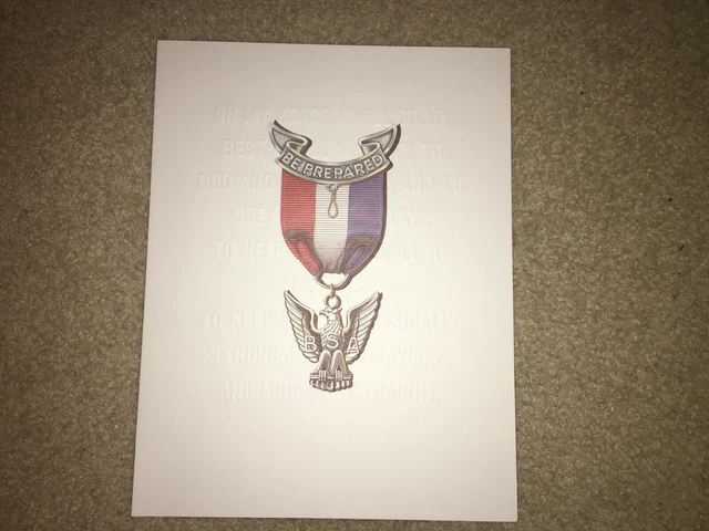 BOY SCOUT BSA Eagle Scout Rank Be Prepared Court Honor Folder Program ...