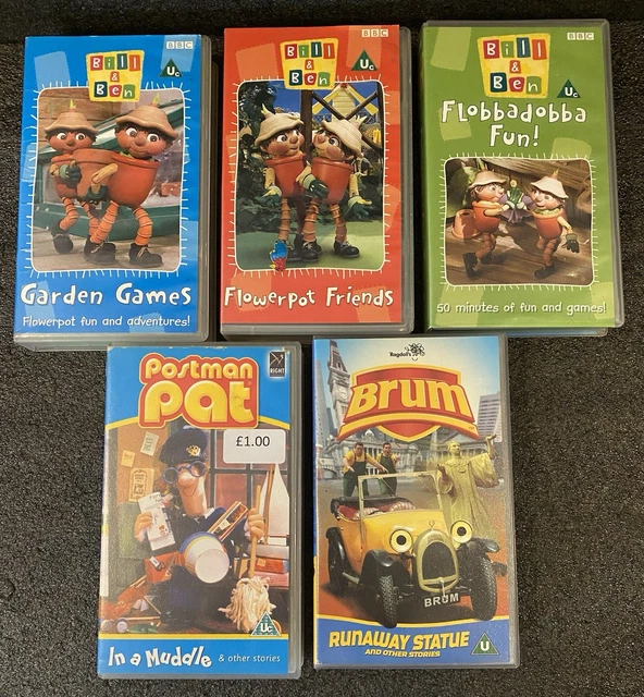 BILL & BEN, Postman Pat & Brum VHS Video Tape Bundle X 5 £26.71 ...